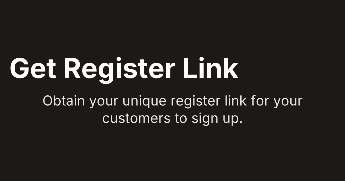 Get Register Link - Quantum Metal Developer Docs